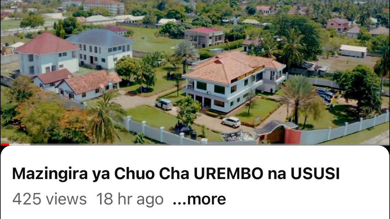 Mazingira ya Chuo Cha UREMBO na USUSI - YouTube