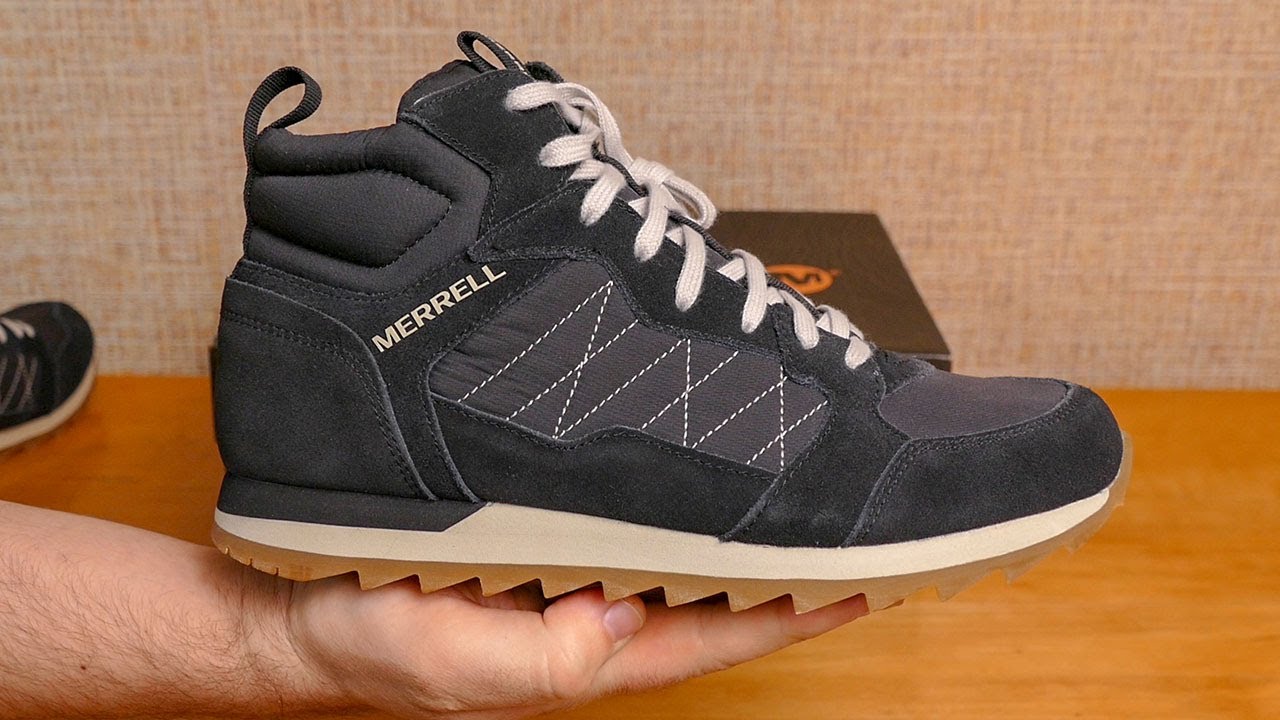 Merrell Alpine Sneaker MID Unboxing. Black - YouTube