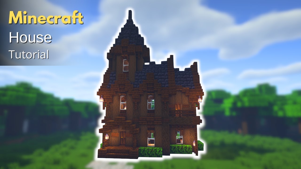 Minecraft: How to Build a Dark Oak House (Tutorial) - YouTube