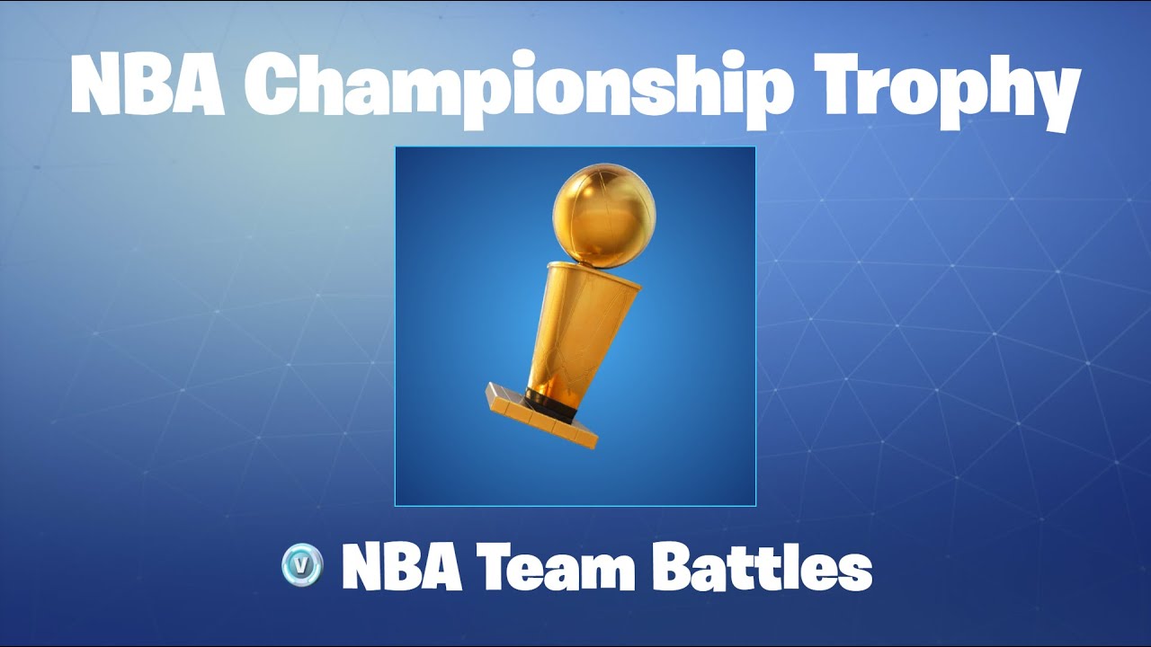 NBA Championship Trophy | Fortnite Back Bling - YouTube