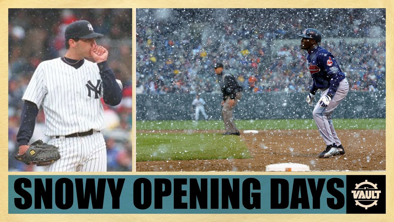 Snow on Opening Day! Check out a couple great snowy games! - YouTube