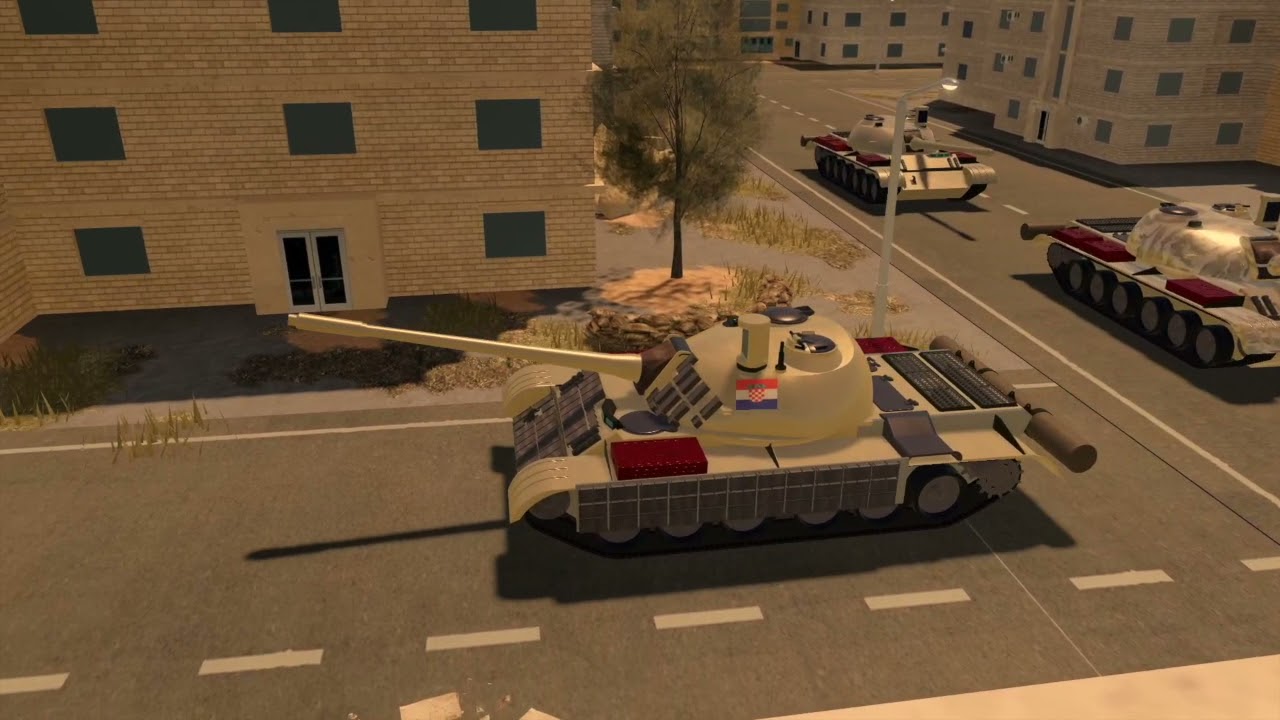 3 T55 tanks in Syria - YouTube