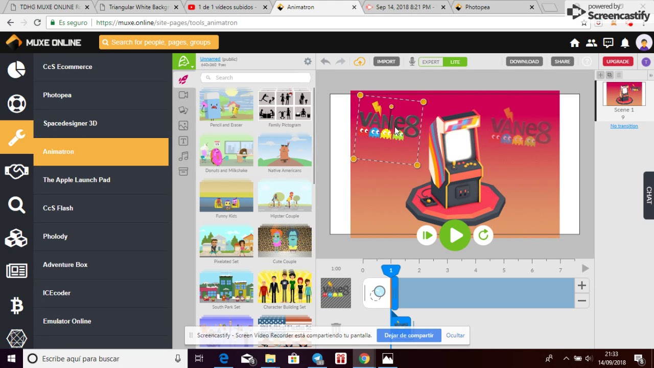 Customize GIFS on Animatron! Tool available @ Muxe.online - YouTube