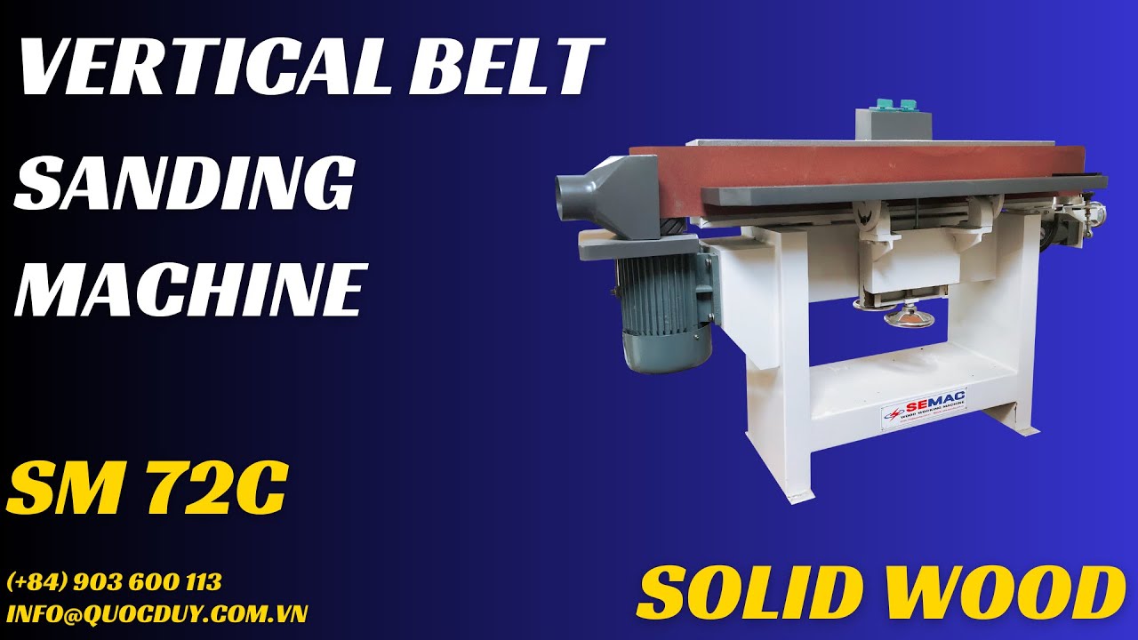 Solid Wood | Vertical Belt Sanding Machine - YouTube