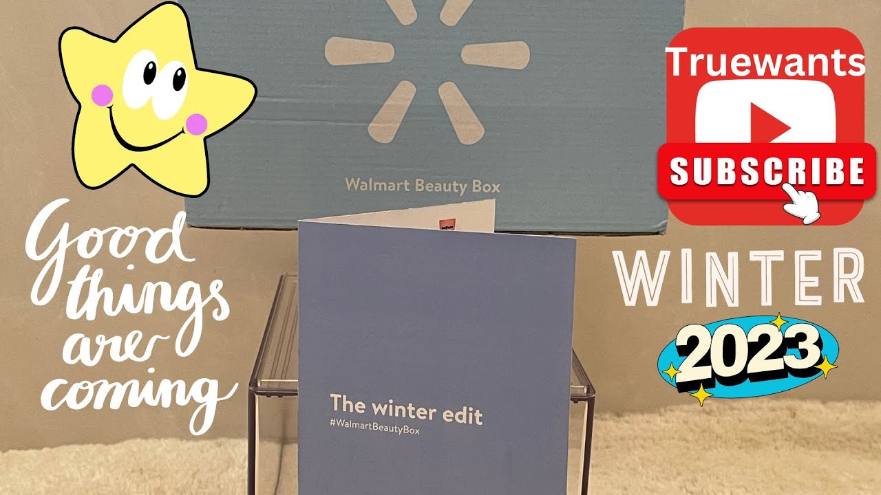 Walmart Winter 2023 Beauty Box Unboxing..PAID $6.98 Seasonal Box! So ...