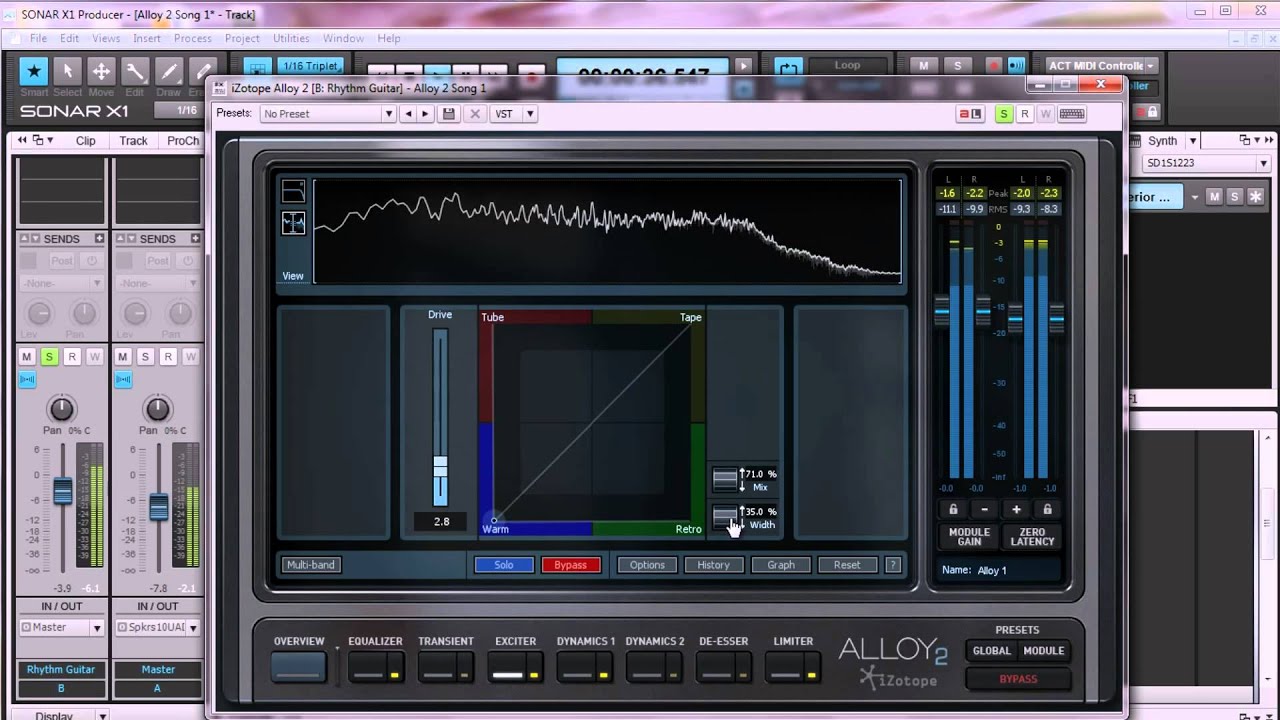 iZotope Alloy 2 live4guitar.com Review and Audio Mix Example. - YouTube