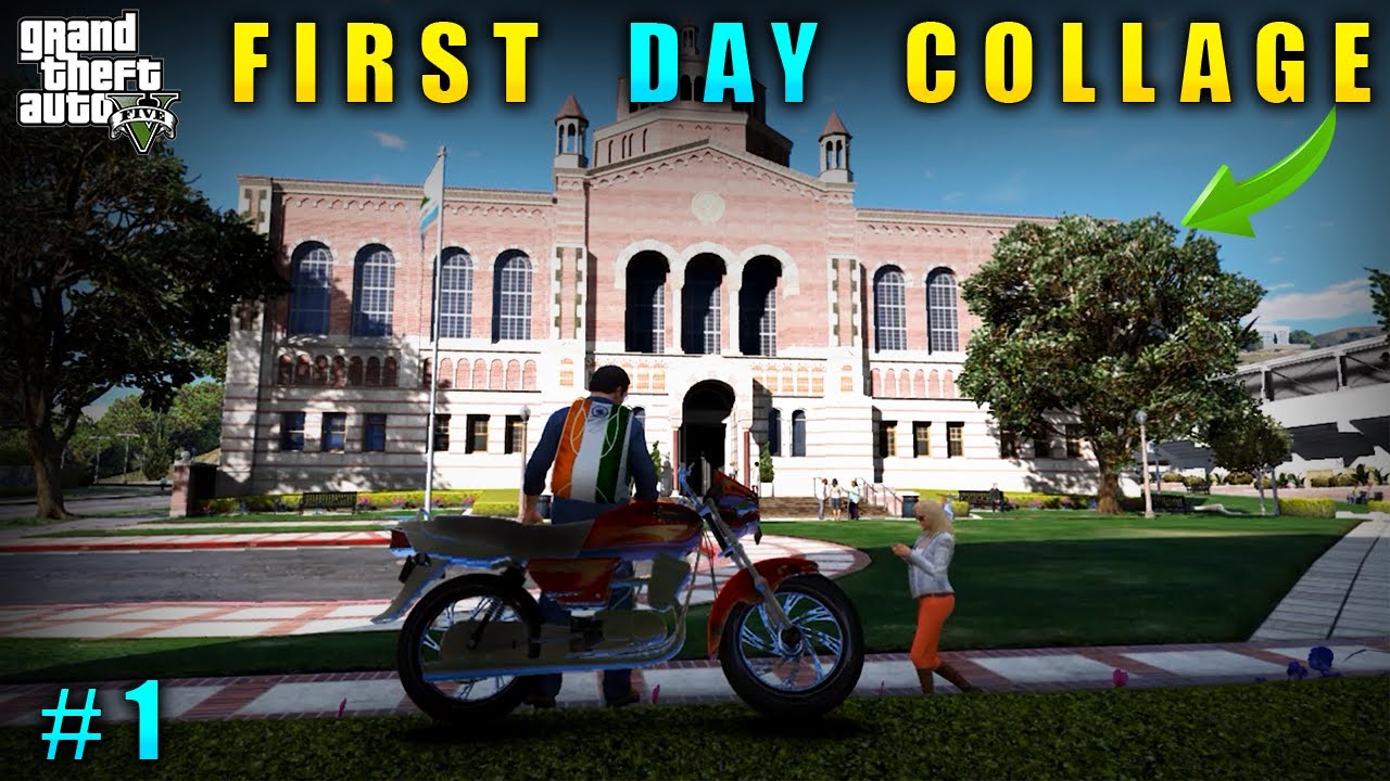 GTA V : MICHAEL FIRST DAY IN COLLAGE OF GTA5 | GTA V GAMEPLAY - YouTube
