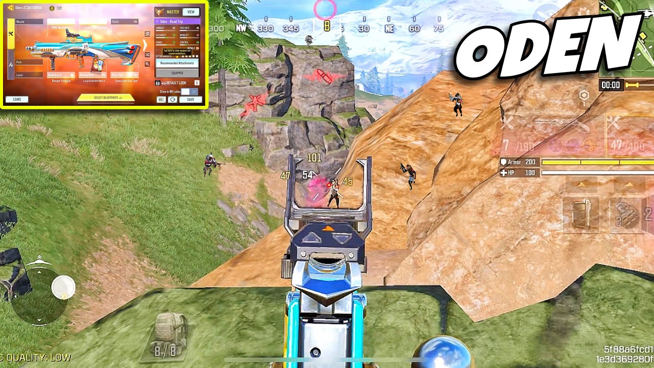 NO RECOIL + FAST KILLING 🤯| BEST ODEN GUNSMITH CODM BR - YouTube