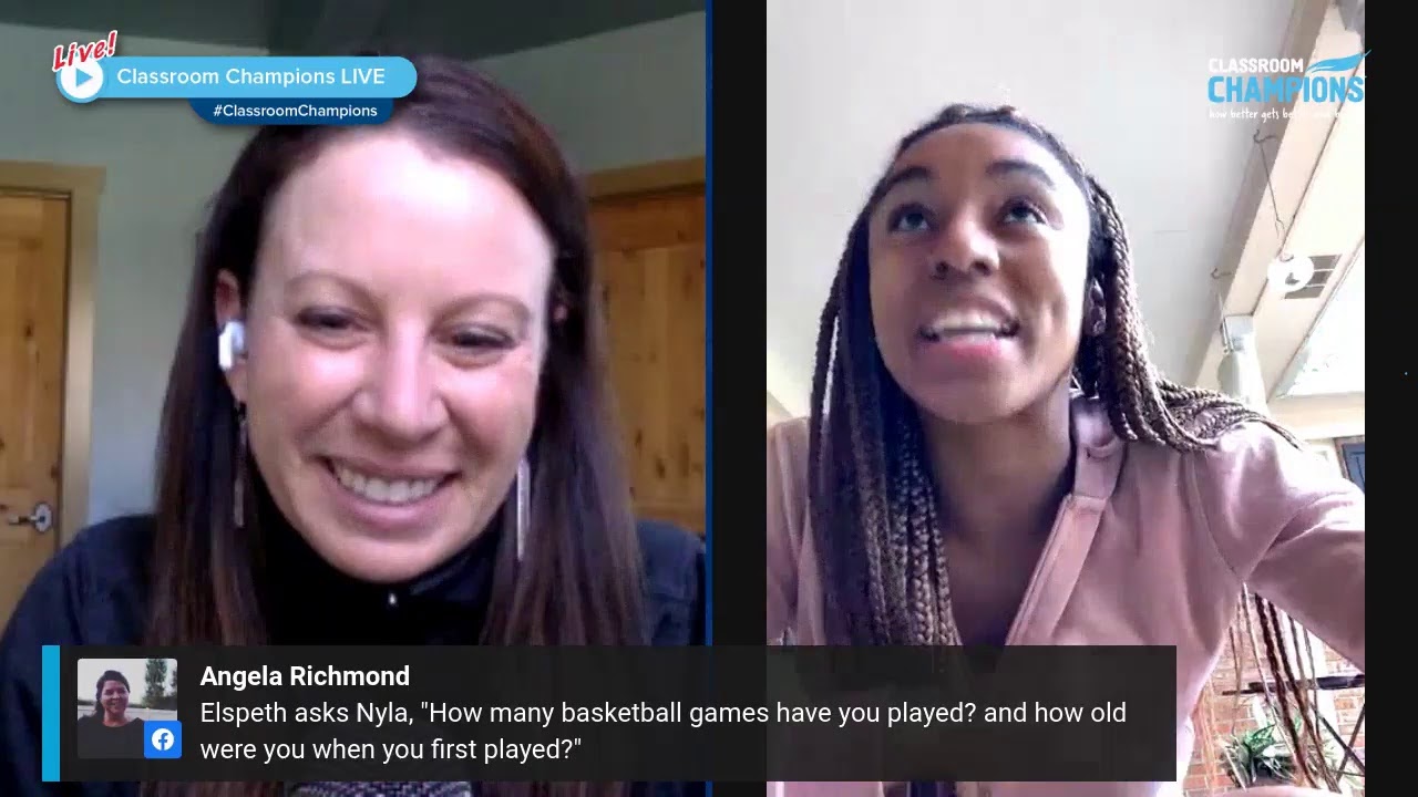 Classroom Champions LIVE - Wednesday Wisdom with Nyla Pollard. - YouTube