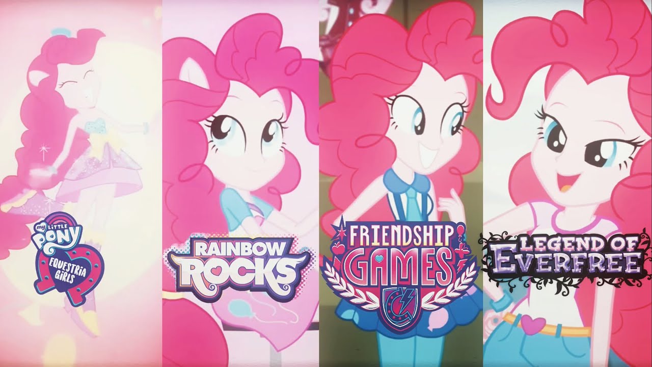 Pinkie pie scene pack all four equestria girls movies - YouTube