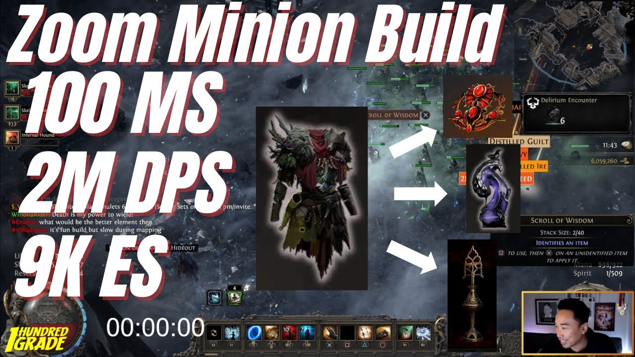 Infernalist Zoom Minion Build. 100 Movement Speed, 2M DPS, 9K Energy ...
