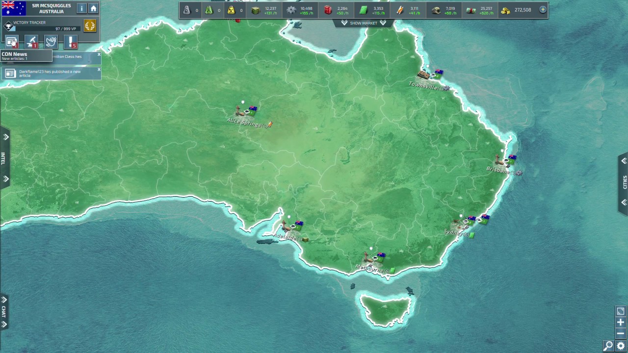 Conflict of Nations Lets Play Day 1 - YouTube