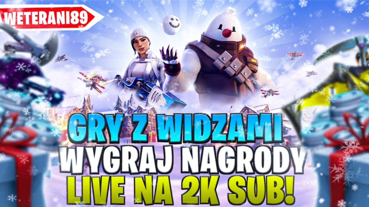 🔴 Gry Z Widzami 🔴 Specjalny Live Na 2000 SubÓw 🔴 Fortnite Live