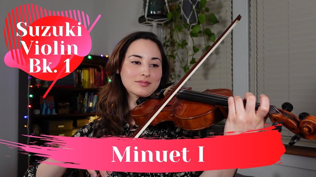 Minuet 1 with accompaniment | Suzuki Violin Vol. 1 - YouTube