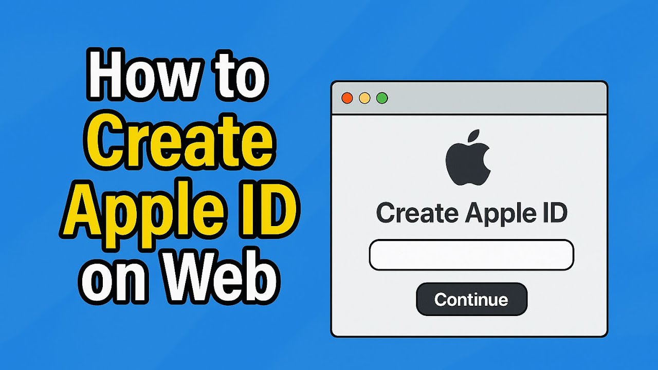 How To Create Apple ID on Web - YouTube