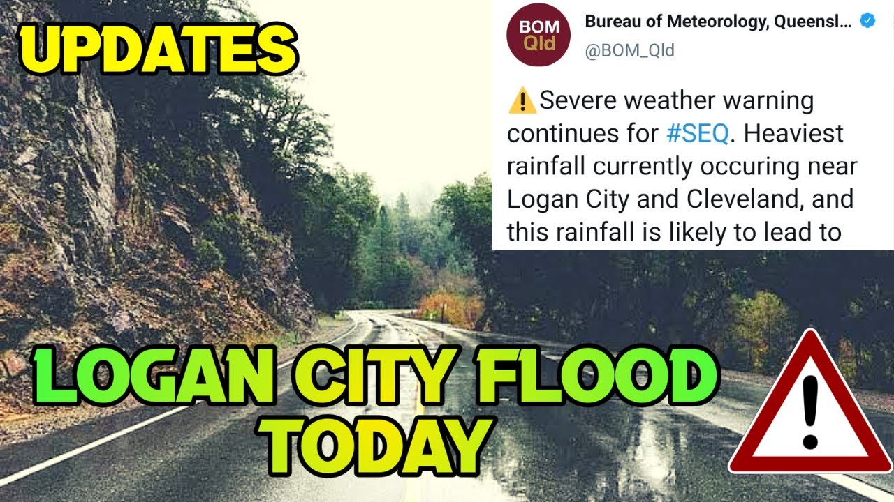 Logan City Flood Update ( Flooded Roads ) - YouTube