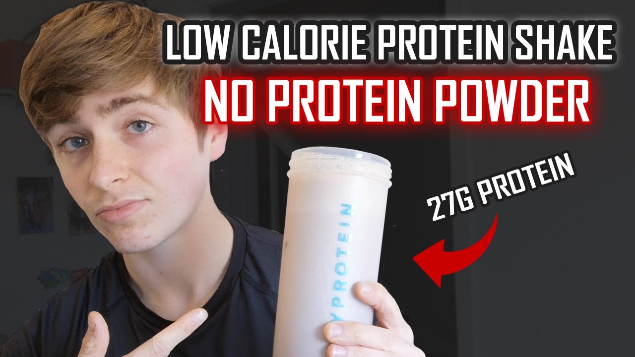 The BEST Low Calorie Homemade Protein Shake (NO PROTEIN POWDER) | High ...