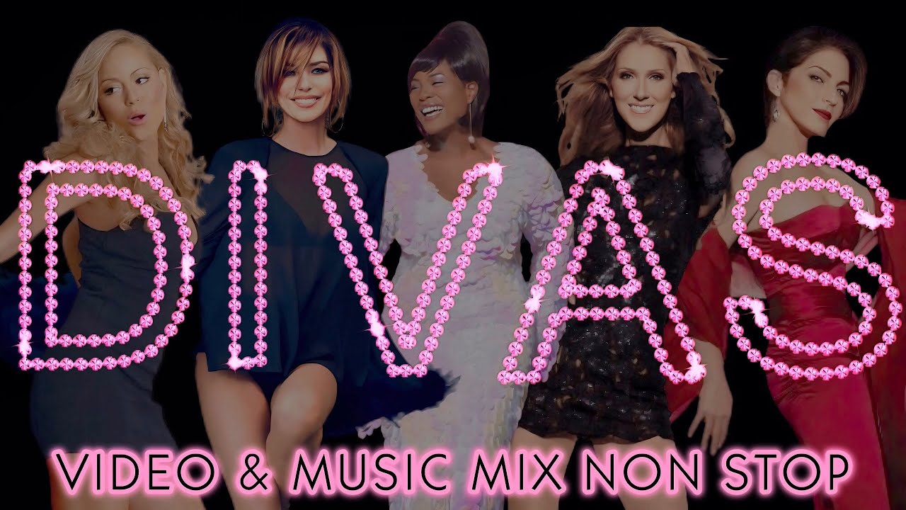 DIVAS (4K) 👑 MIX NON STOP 👑 Mariah Carey, Shania Twain, Aretha Franklin ...