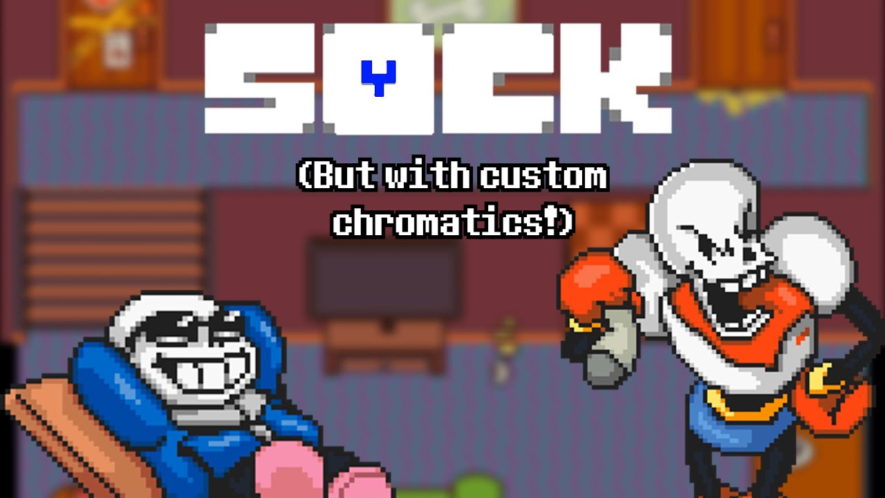 [FNF/Undertale] Sock but with custom chromatics (+ DOWNLOAD) - YouTube