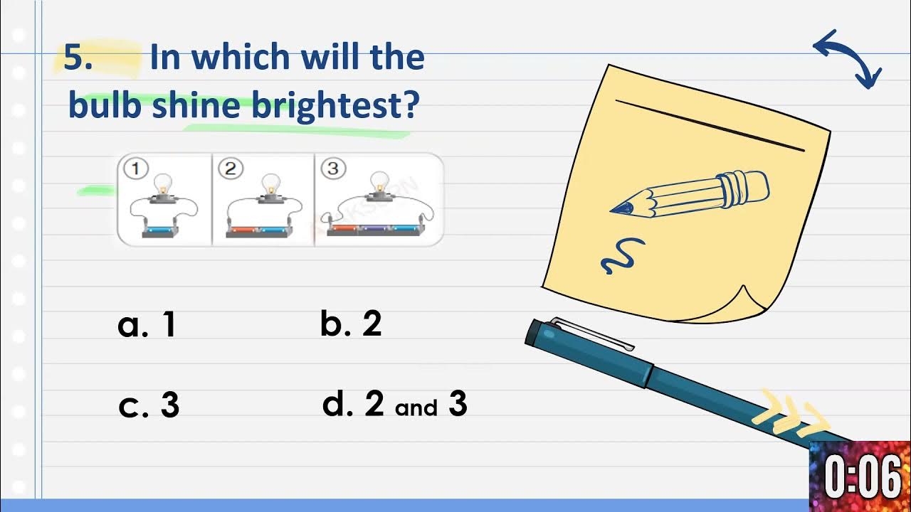 Science - Grade 6 - Quiz On Electric Circuit - YouTube