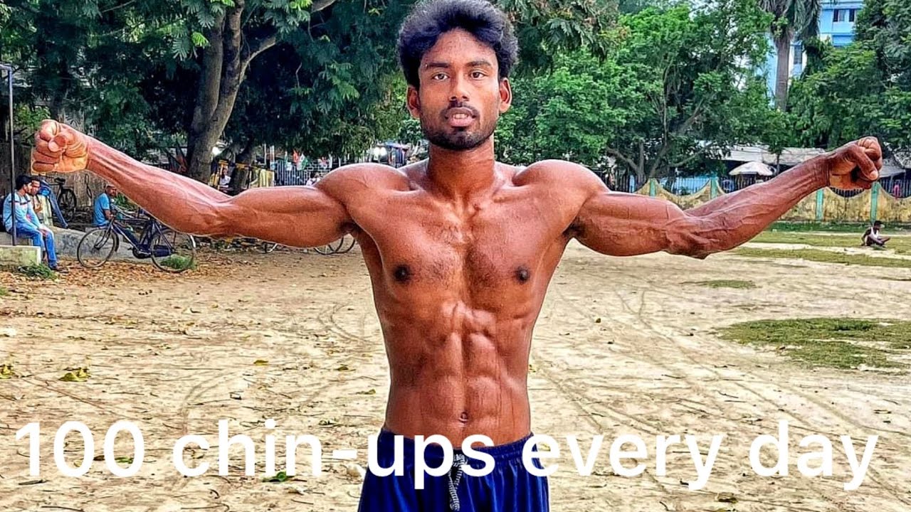 100 chin-ups every day #calisthanics #chinups #homeworkout #motivation ...
