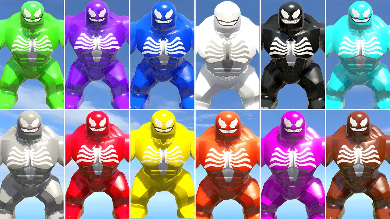 All LEGO Venom Colors Transformations - YouTube