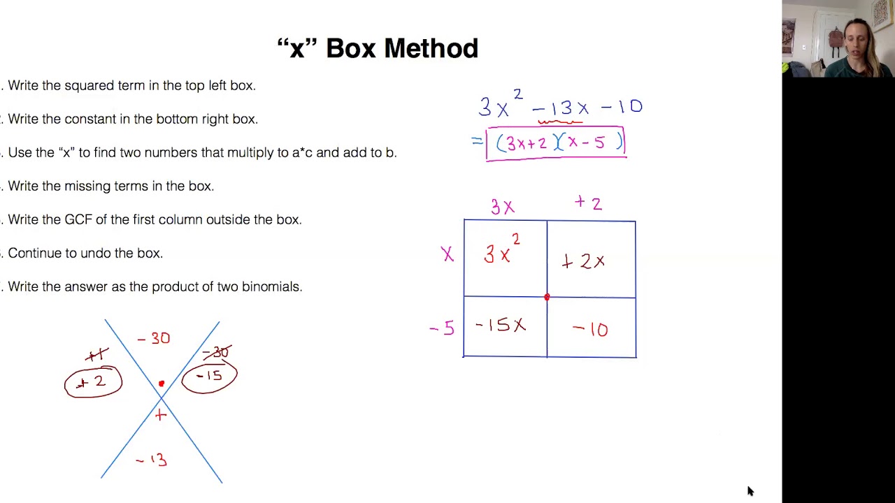 Two Methods to Factor Quadratic Trinomials - YouTube