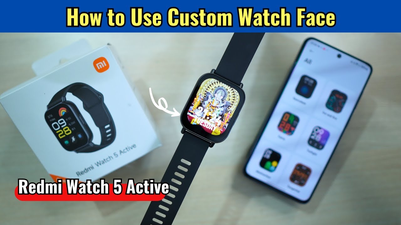 Redmi Watch 5 Active - Custom Watch Face & Settings | Mi Fitness App ...