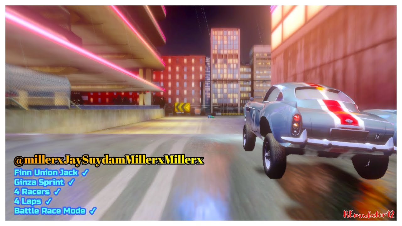 Cars 2 The Video Game | Finn Union Jack - Battle Race (4 Racers ...