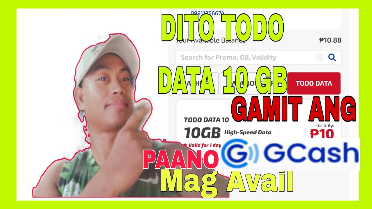 DITO 10GIGABITE TODO DATA 10GB 10 PESOS LANG? NI DITO PAANO MAG AVAIL ...