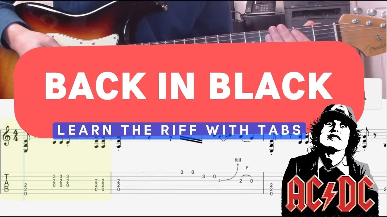Learn the Classic "Back In Black" Riff | Simply Guitar Lessons - Riff ...