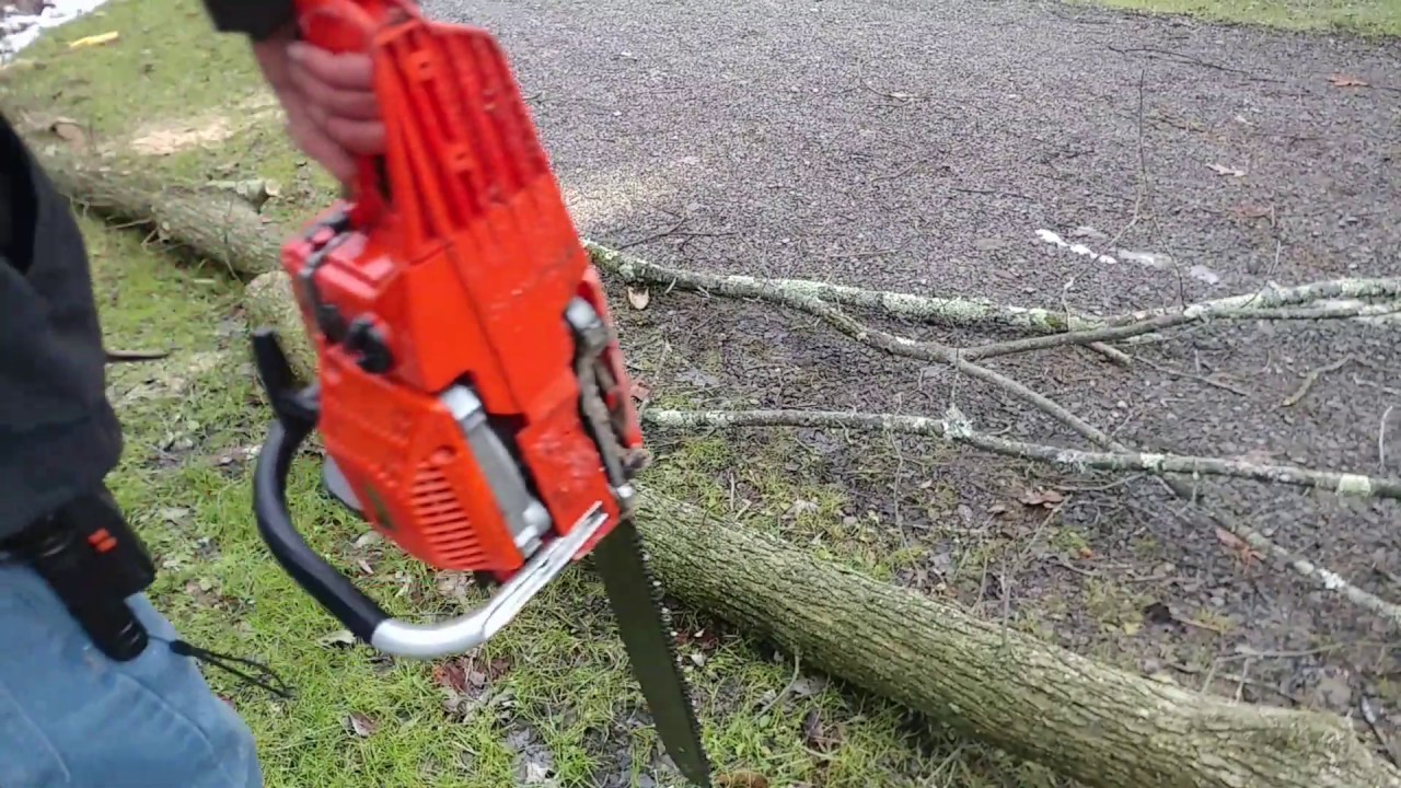 Chinese Chainsaw Makes Another Appearance - Bucking Up Logs For The ...