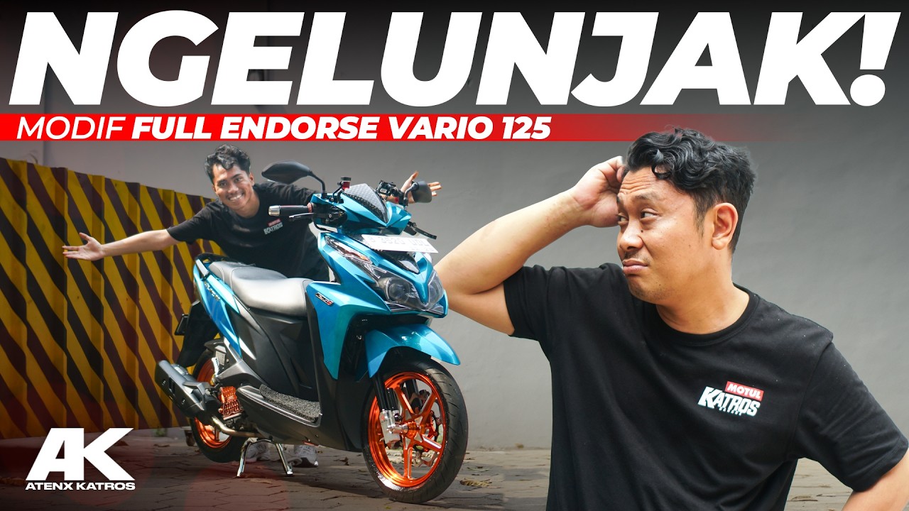 Modif Full Endorse Vario 125 KZR Milik Karyawan Part 2 #AtenxKatros - YouTube