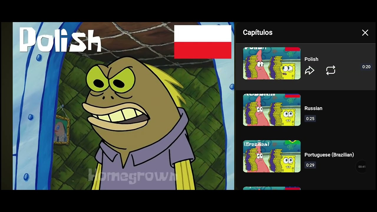 SPONGEBOB SQUAREPANTS CHOCOLATE MULTILANGUAGE - YouTube