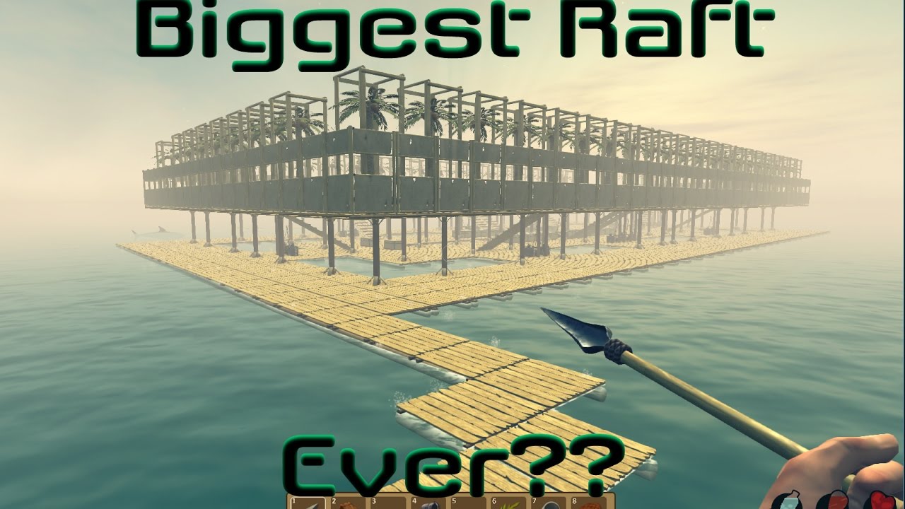 Raft - BIGGEST RAFT EVER? W/ Shark Slaying (Live Stream) - YouTube