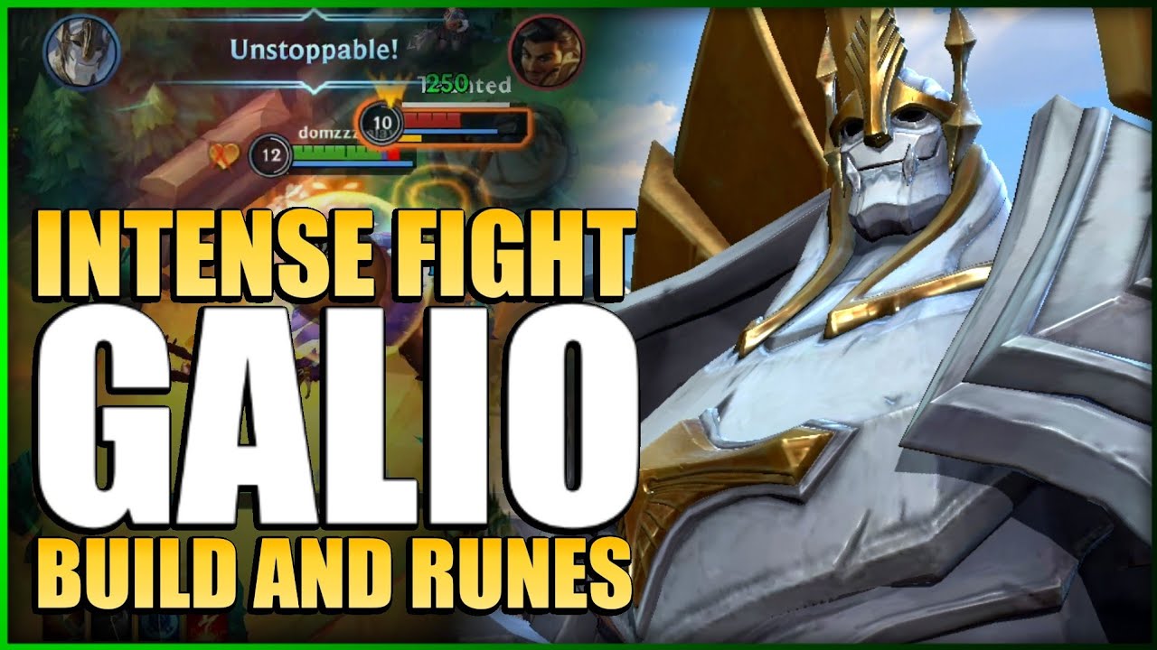 Wild Rift: Galio Main In a Tight Match! |Build and Runes - YouTube