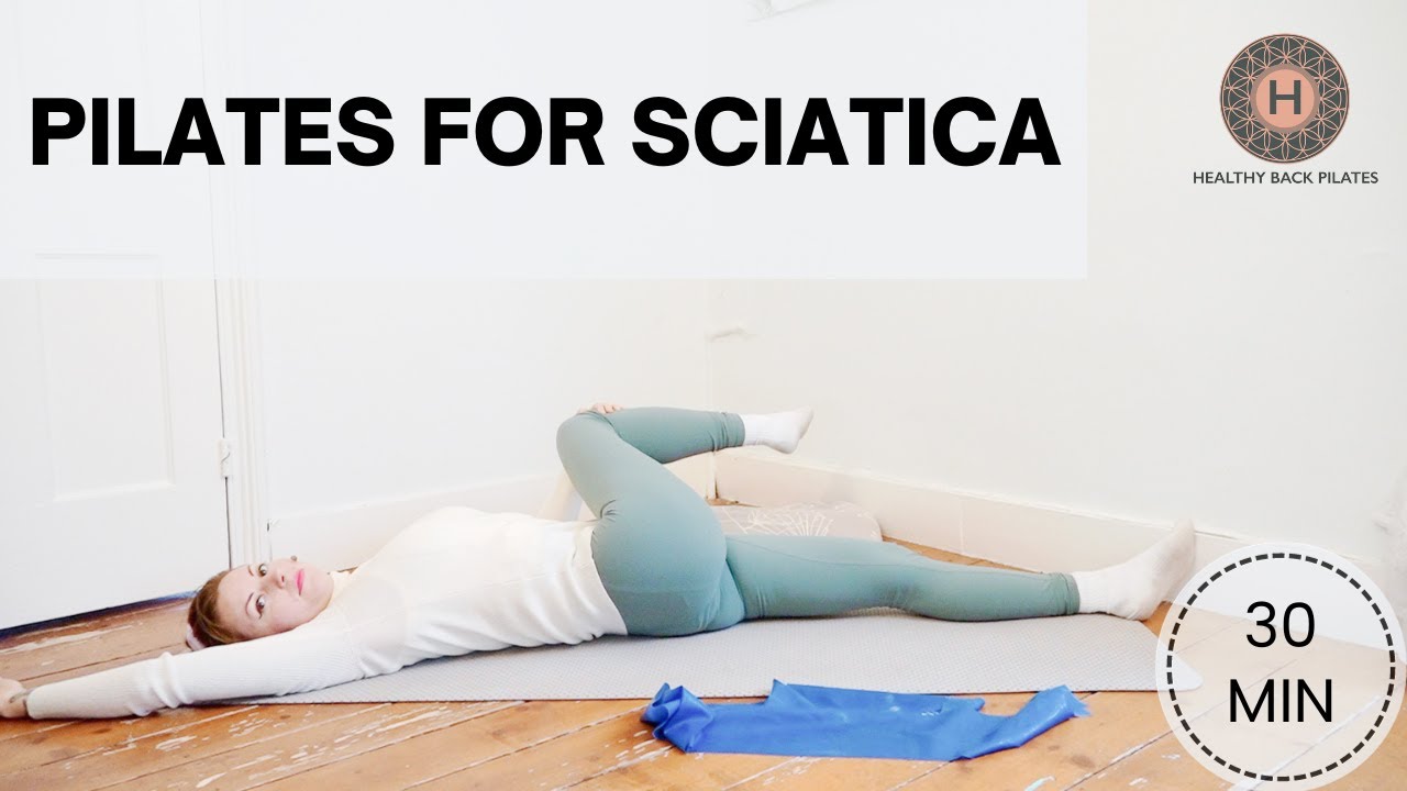 Pilates routine for Sciatica | Gentle stretching and core strengthening ...