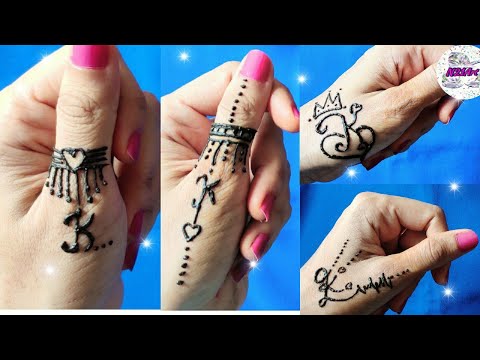 Beautiful K letter mehndi tattoo | latest \