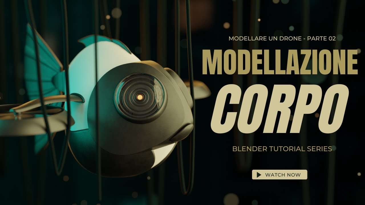 Modellazione Corpo | Modellare un Drone in Blender P2 | Serie di ...