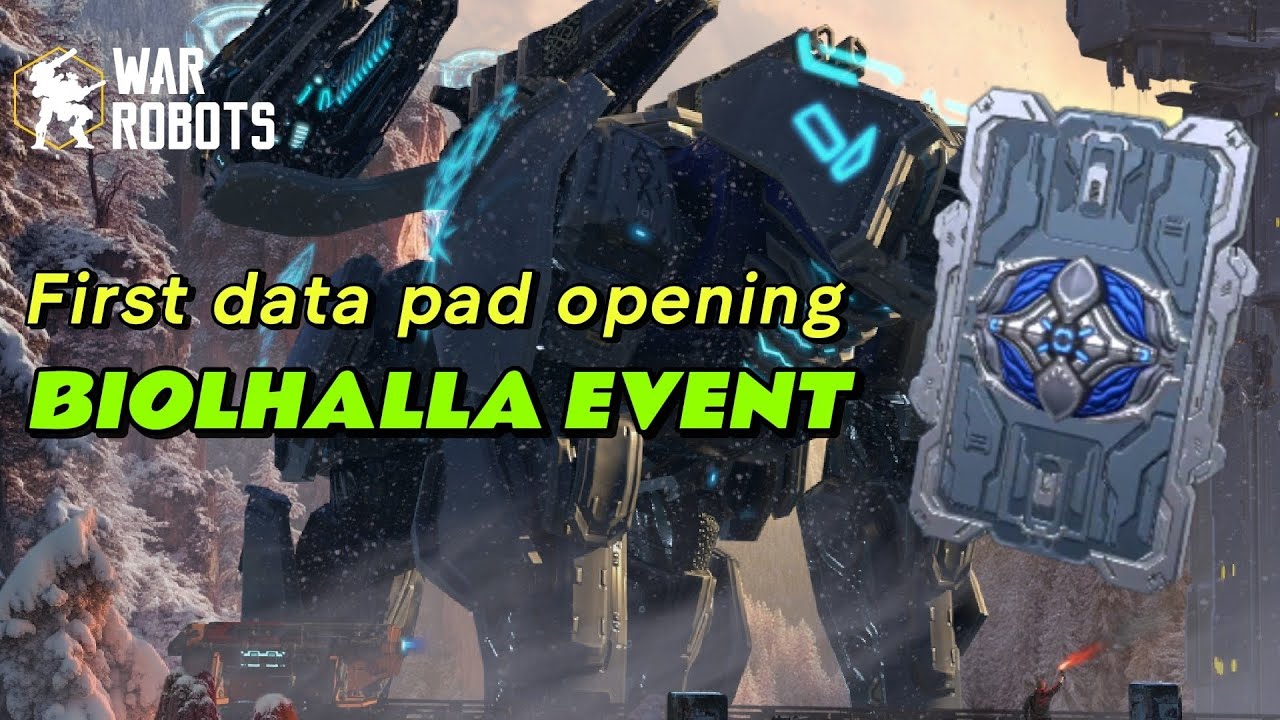 War Robots | first common data pad opening in Biolhalla event #wr # ...
