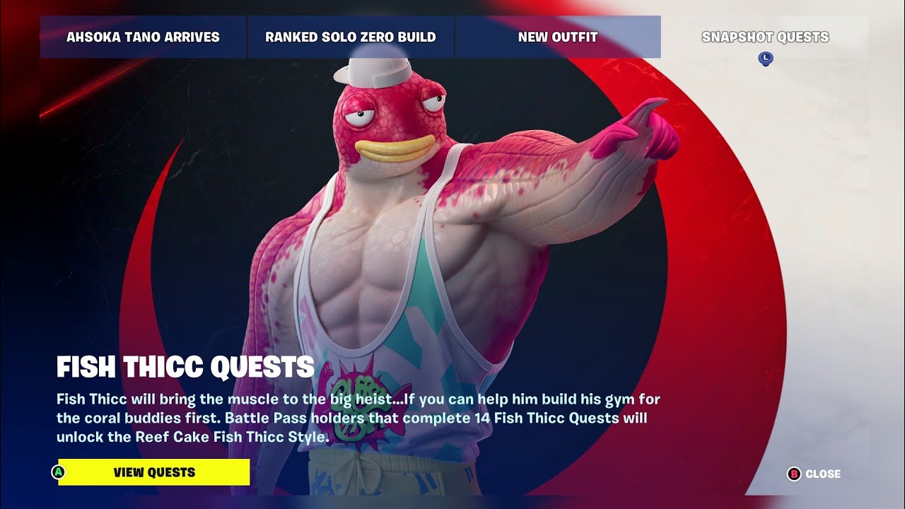 Fortnite Snapshot quests: Fish Thicc (complete) - YouTube