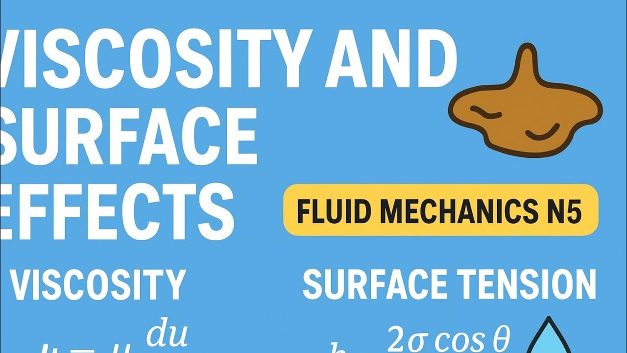 Viscosity and Surface Effects | Fluid Mechanics N5 | Mr Fluidmechanics ...