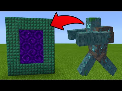 Minecraft : How To Make a Portal to the Mutant Drowned Dimension - YouTube