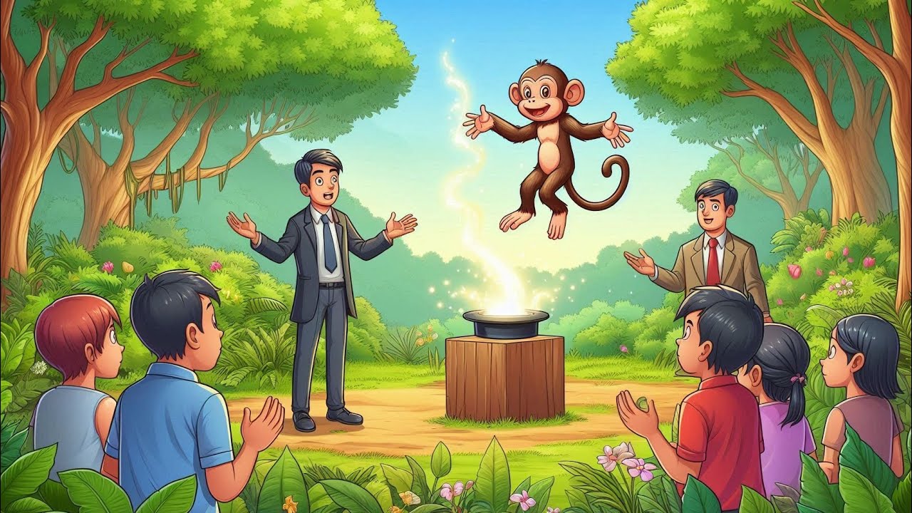 बंदर बना जादूगर 😱 Kul Animation TV - new cartoon video - abc ki video ...