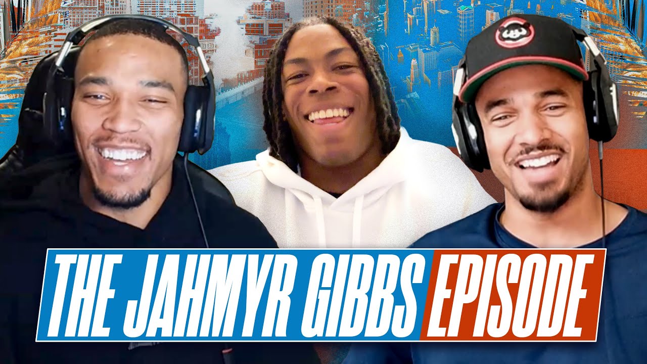 Jahmyr Gibbs on D-Mo letting him get 1-YD TD, Meeting Amon-Ra, Georgia ...