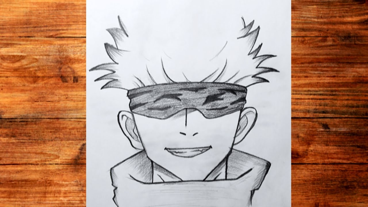 How to draw Gojo step by step | Titoo art - YouTube
