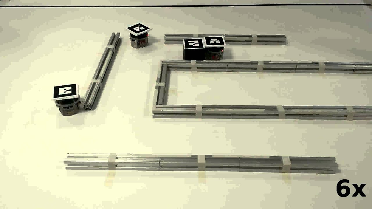 Object Transportation using Multiple Robots (video 2) - YouTube