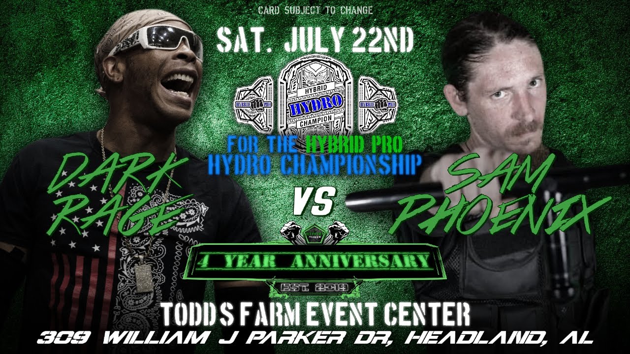 Dark Rage vs Sam Phoenix | 4TH YEAR ANNIVERSARY 7/22/2023 - YouTube