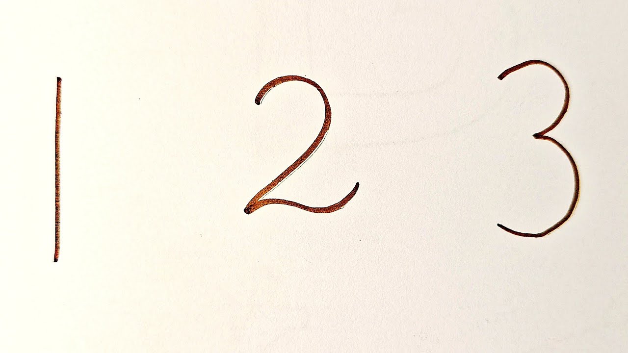 Turn 123 into Easy Drawings |Drawing from 123|Number Drawing Easy ...