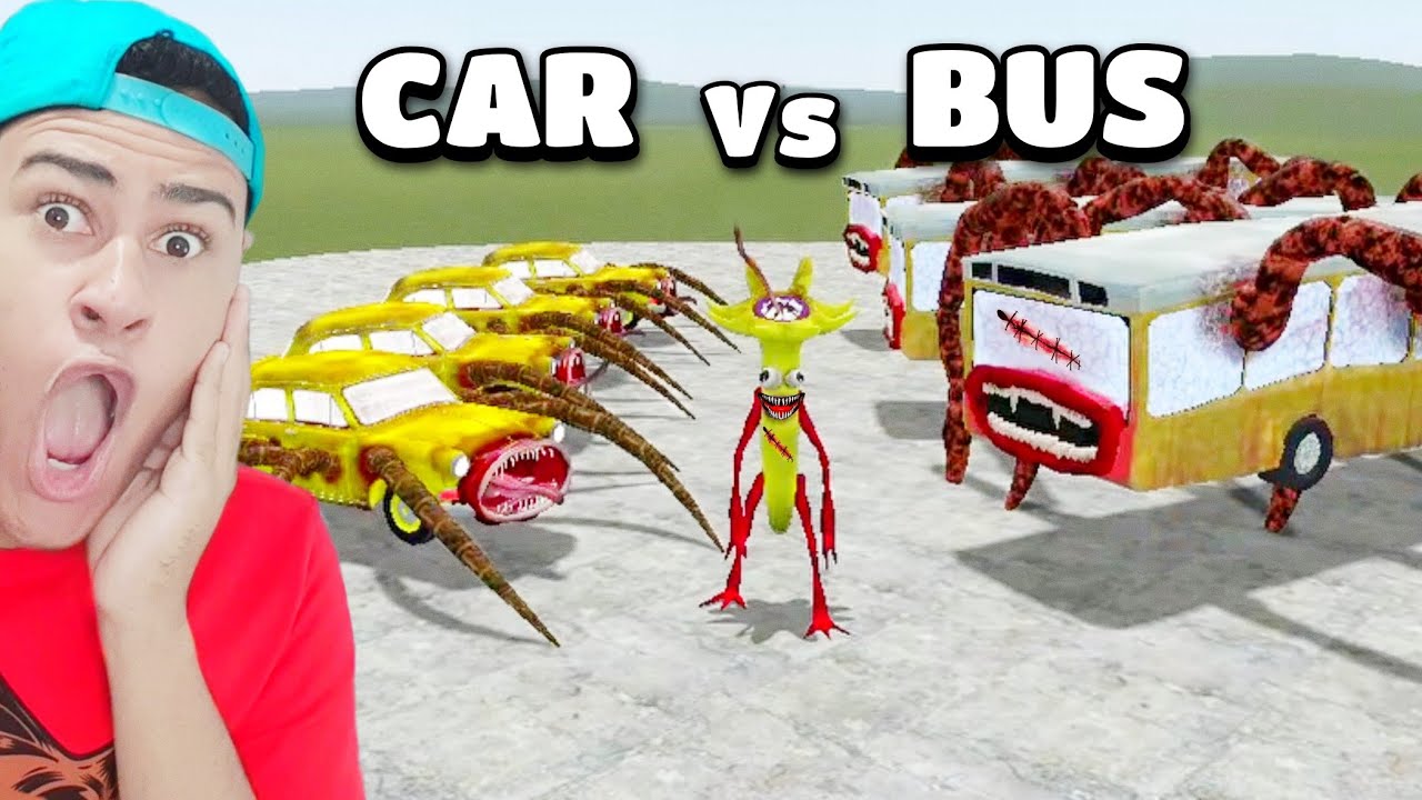 CAR EATER vs BUS EATER vs BANANA EATER!! - QUEM GANHA?? - YouTube